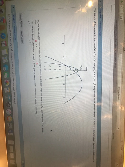 Solved The graphs of the q functions x)-6-10x2 and gtx) | Chegg.com