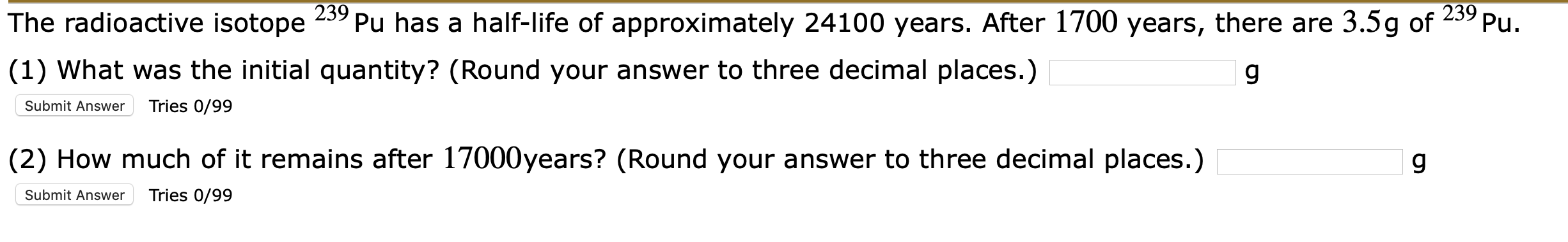 Solved The radioactive isotope 14 C has a half-life of | Chegg.com