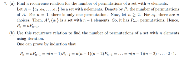 Solved (a) Find a recurrence relation for the number of | Chegg.com