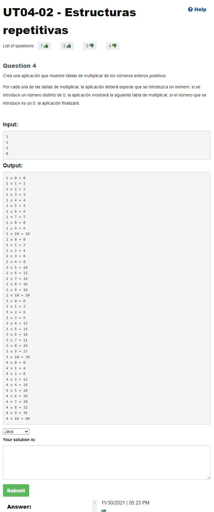 Solved Create an application that displays multiplication | Chegg.com