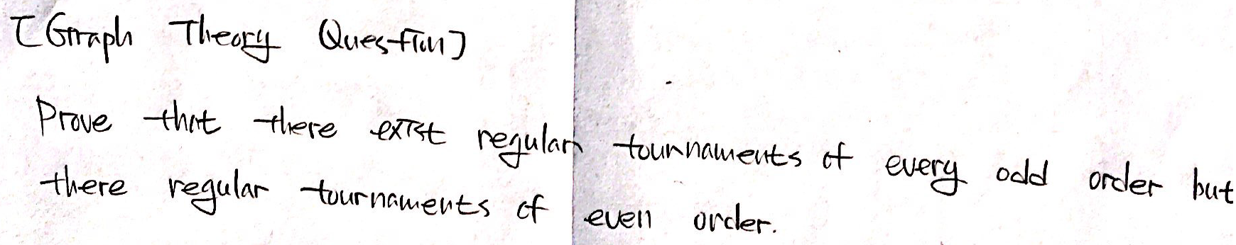 Solved [ Graph Theory Questin] [ Prove that there extre | Chegg.com