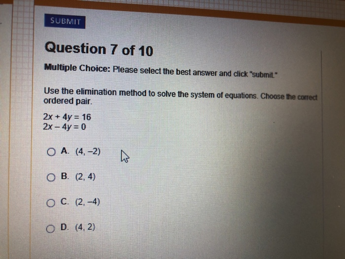 Solved Y 3: Two-Variable Systems: Elimination SUBMIT | Chegg.com