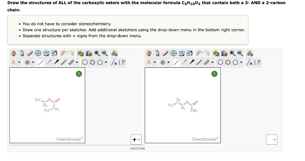Solved Draw the structures of ALL of the carboxylic esters | Chegg.com