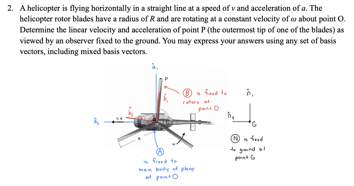 Solved A helicopter is flying horizontally in a straight | Chegg.com
