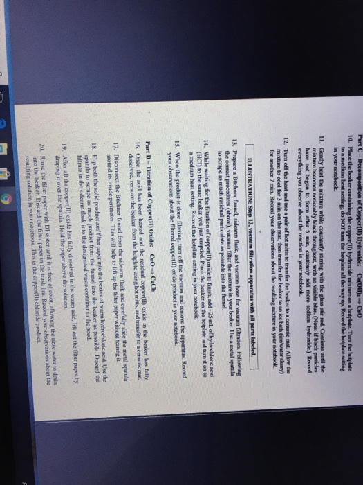 Solved Büchner Funnel (w/Demo) In Experiment 1, gravity | Chegg.com