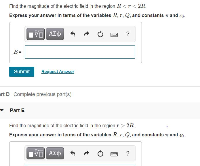 Solved Part A A solid conducting sphere with radius R that | Chegg.com
