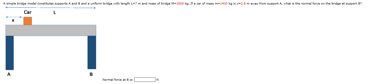 Solved A simple bridge model constitutes supports A and B | Chegg.com