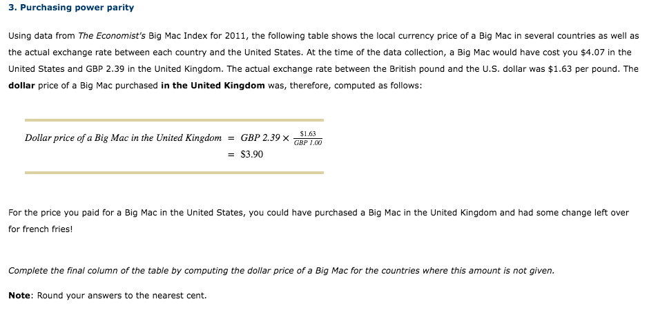 Solved Purchasing power parity (PPP) theory states that | Chegg.com