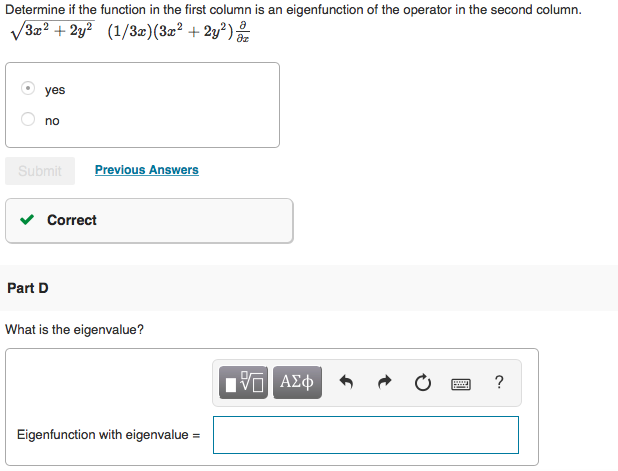 Solved Determine if the function in the first column is an | Chegg.com