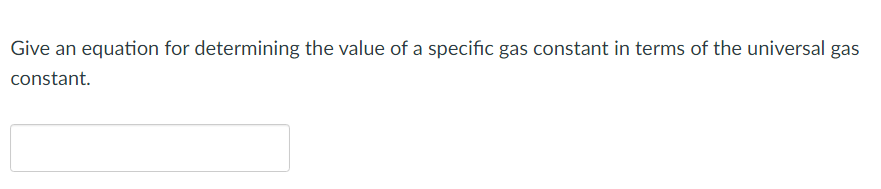 Solved Give an equation for determining the value of a | Chegg.com