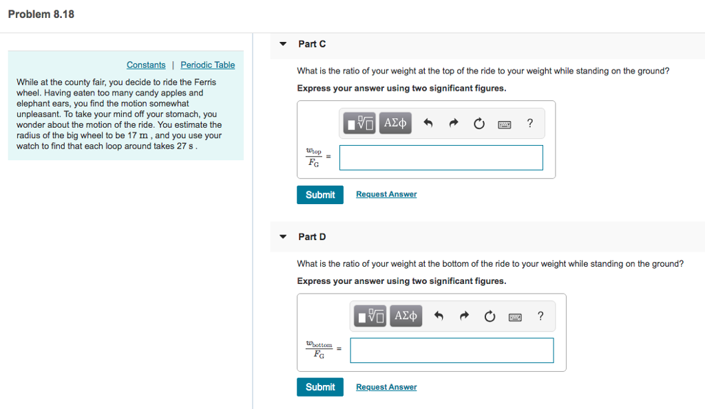 Solved Problem 8.18 Part C Constants Periodic Table What is | Chegg.com