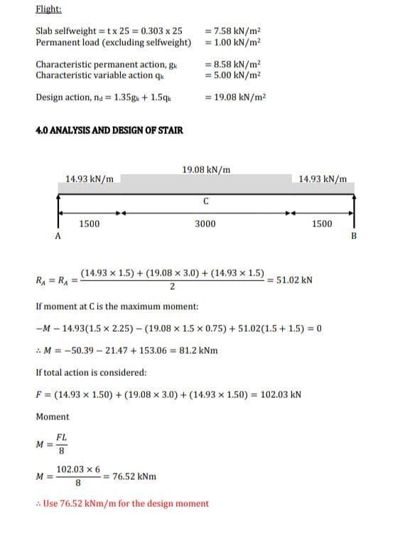Solved Figure 1.3 shows a staircase spanning parallel to the | Chegg.com