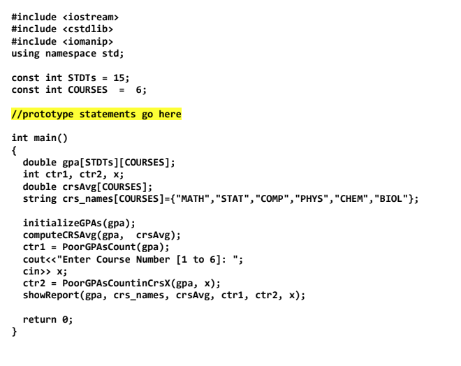 Solved Write a program to provide some statistics on the | Chegg.com