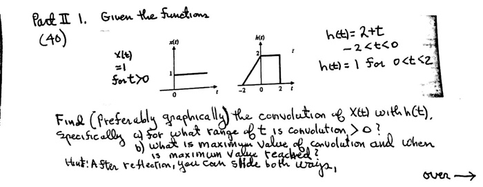 Solved Find (preferably graphically) the convolution of | Chegg.com
