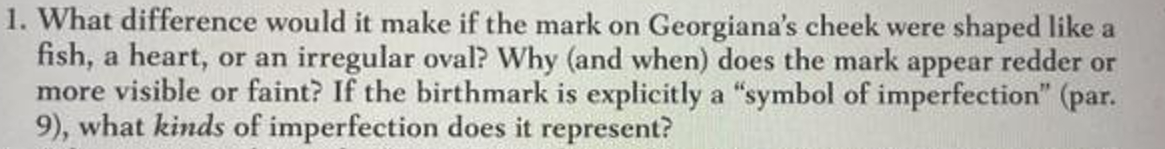 Critical Reading Practice: Nathaniel Hawthorne's "The | Chegg.com