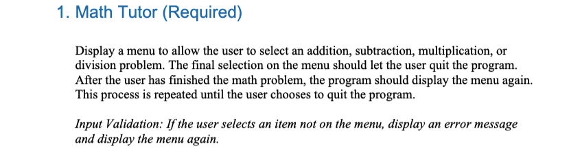 Solved I need help with the below assignment. Output should | Chegg.com