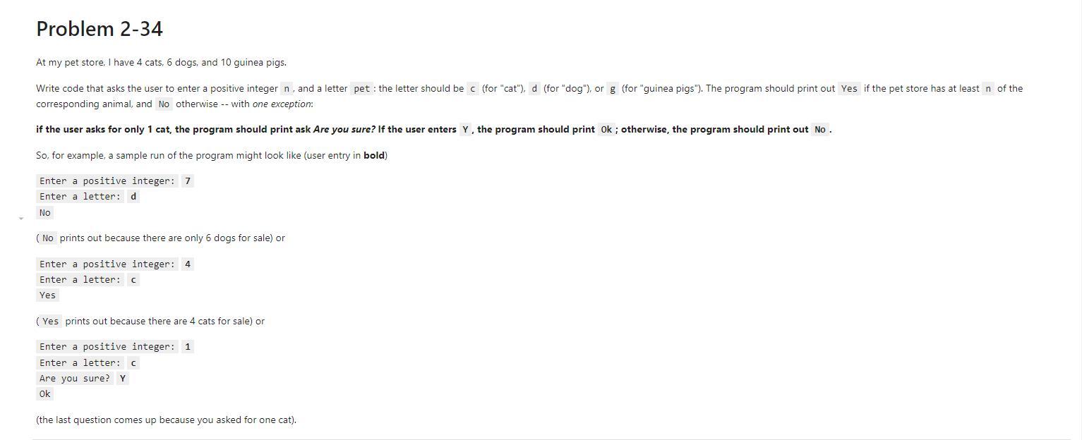 Solved At my pet store, I have 4 cats, 6 dogs, and 10 guinea | Chegg.com