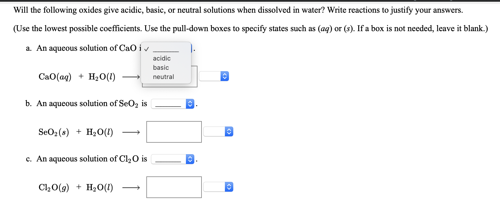 Solved Both pictures show what the options to choose from | Chegg.com
