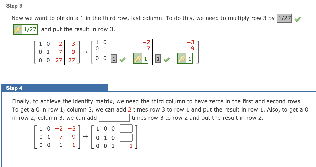 Solved 100119 Step 3 Now we want to obtain a 1 in the third | Chegg.com