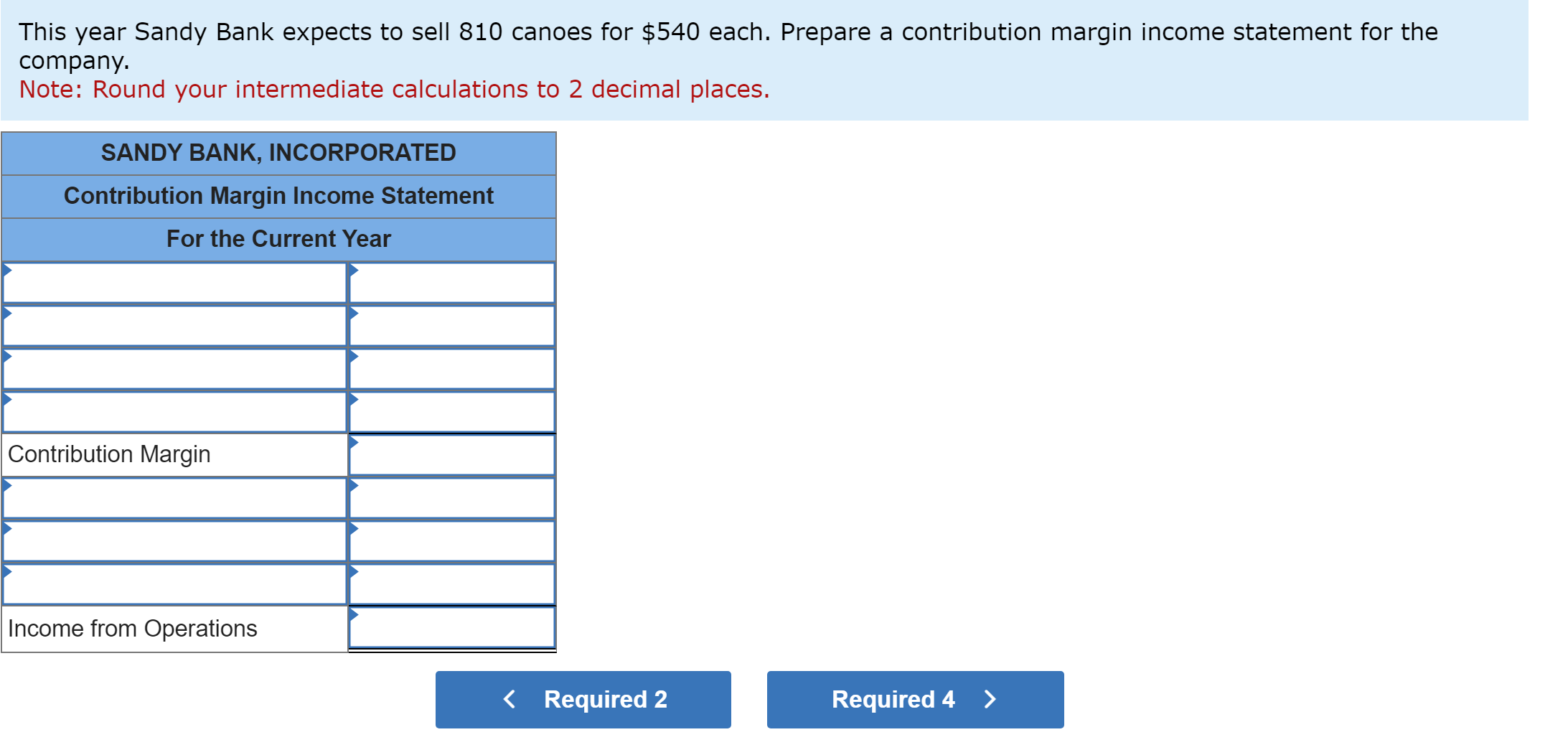 Solved Complete the following table. Suppose Sandy Bank | Chegg.com