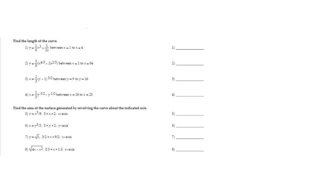 solved-find-the-length-of-the-curve-between-x-1-to-x-4-chegg