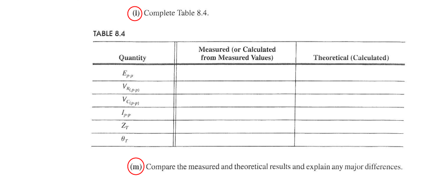Solved (b)) After setting E to 8 V(p−p), measure the voltage | Chegg.com