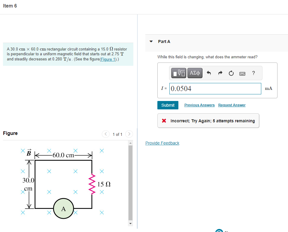 Solved A 30.0 cm×60.0 cm rectangular circuit containing a | Chegg.com