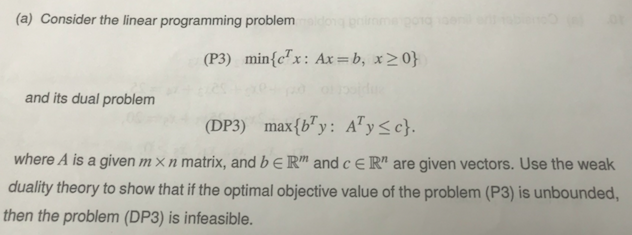 Solved (e) Consider the linear programming problem min(err: | Chegg.com
