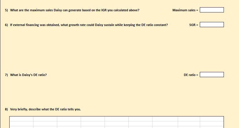 Solved Question 2 -- Growth Rates (IGR and SGR) Answer all | Chegg.com
