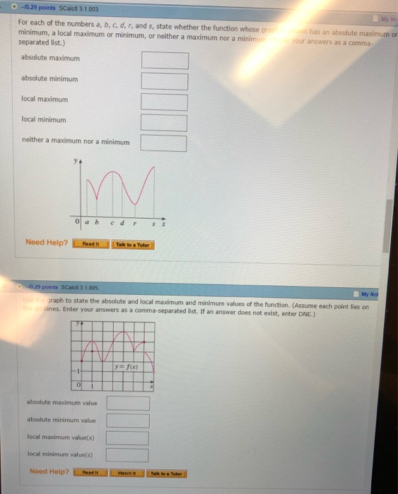 Solved O-/0.29 points SCalc8 3 1.003 My No For each of the | Chegg.com