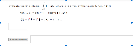 Solved Evaluate the line integralF · dr,where C is given by | Chegg.com