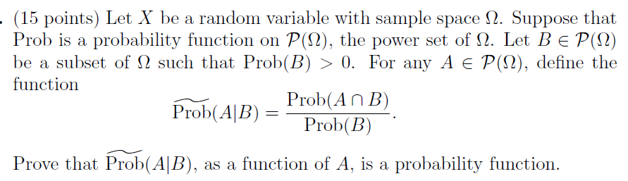 Solved - (15 points) Let X be a random variable with sample | Chegg.com