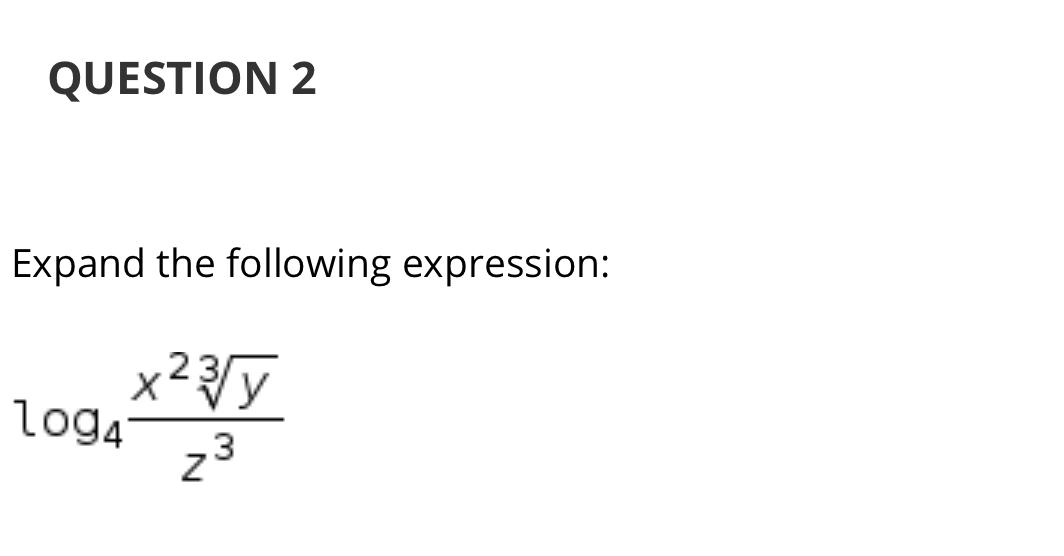 Solved QUESTION 2 Expand the following expression: 109*** | Chegg.com