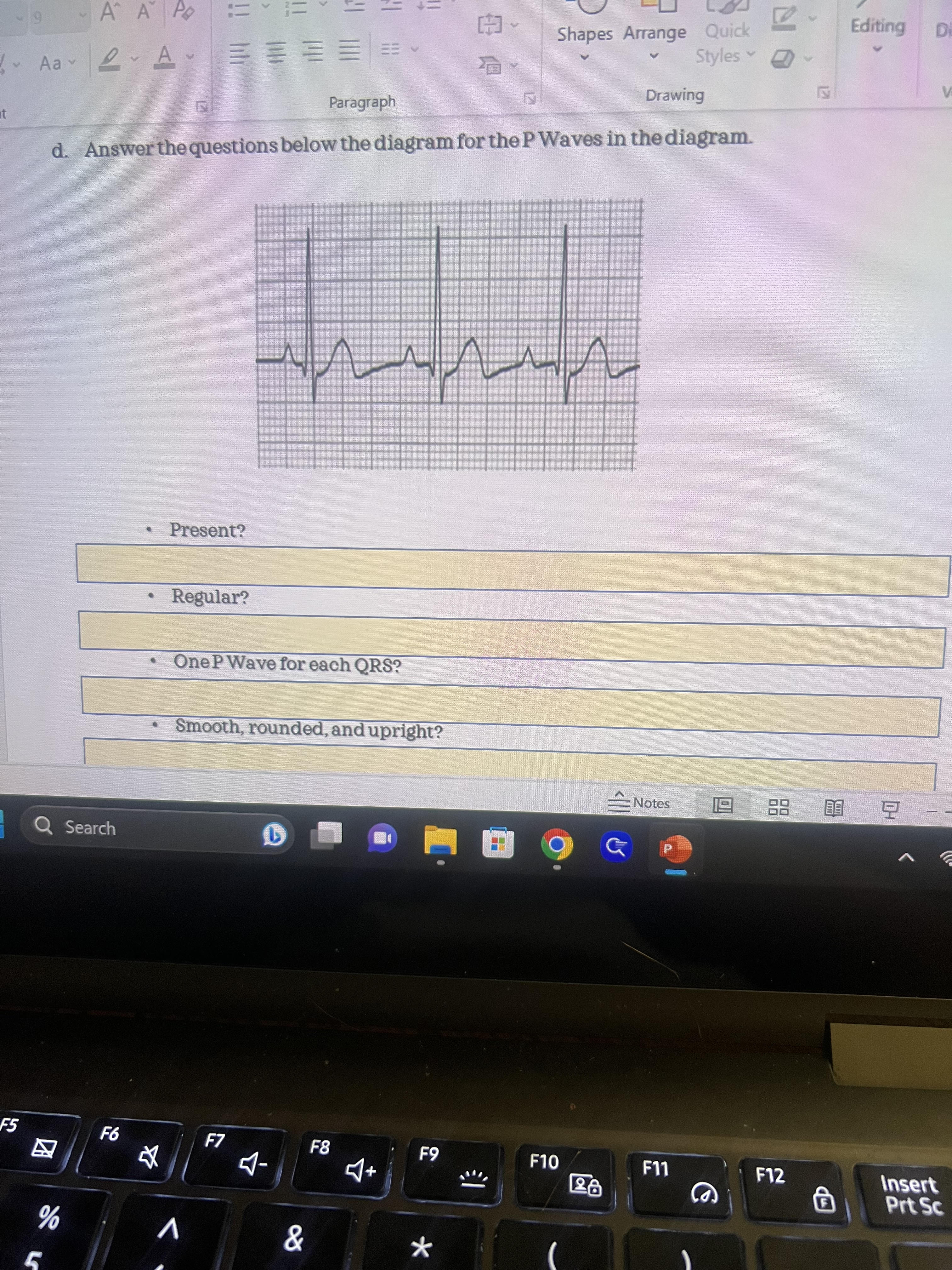 [Solved]: (5) Paragraph Drawing d. Answer the questions belo