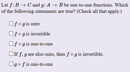 Solved A And B Are Finite Sets The Function Fa B Is A 0463