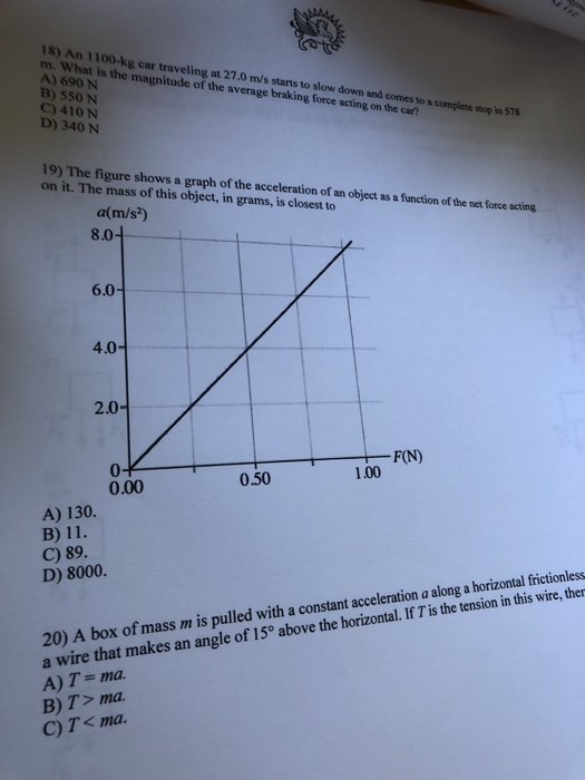 Solved 18) An 1100- m. What is the magnitude of the average | Chegg.com