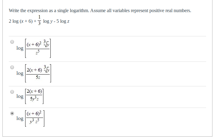 Solved Write the expression as a single logarithm. Assume | Chegg.com