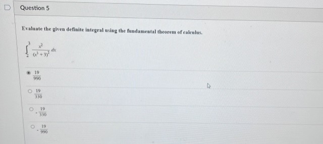 Solved Evaluate the given definite integral using the | Chegg.com