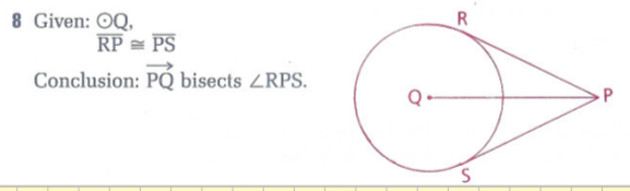 Solved 8 ﻿Given: ©Q,?bar (RP)~?b=ar (PS)Conclusion: vec(PQ) | Chegg.com