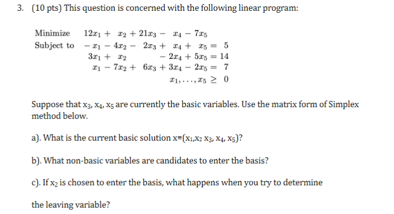 ( 10pts ﻿This question is concerned with the | Chegg.com