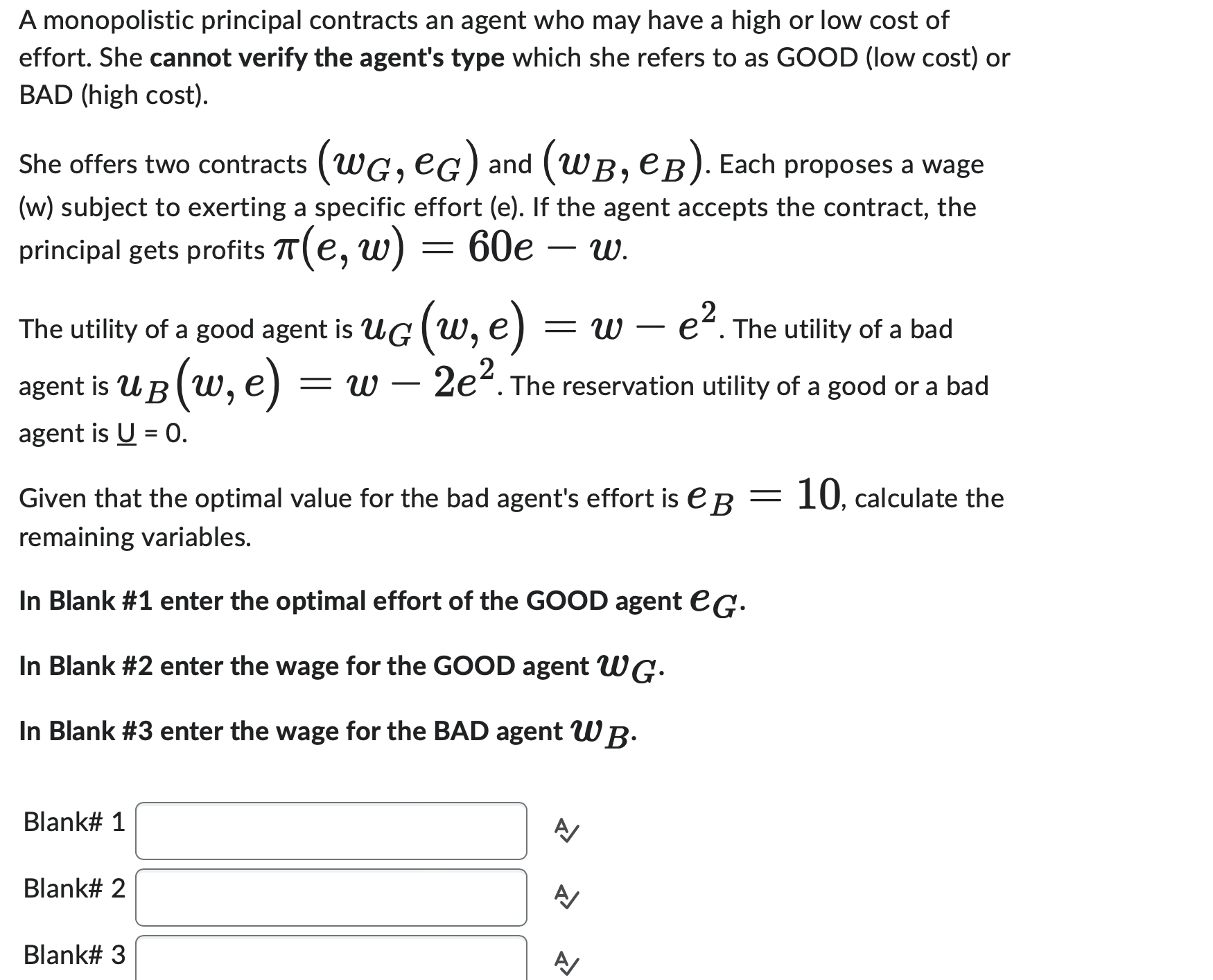 Solved A monopolistic principal contracts an agent who may | Chegg.com