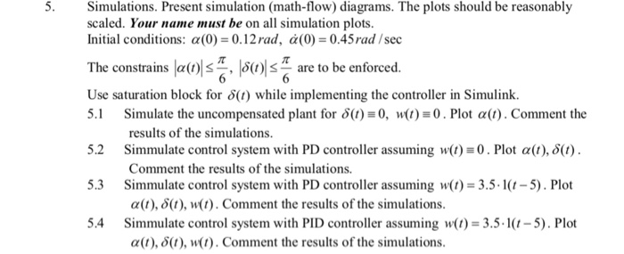 5. Simulations. Present simulation (math-flow) | Chegg.com