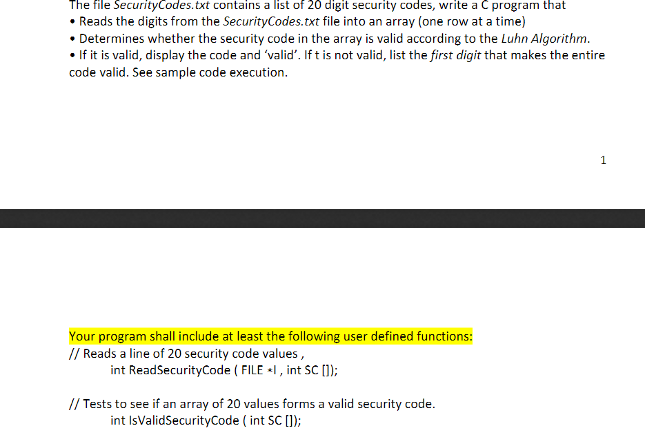 The file Security Codes.txt contains a list of 20 | Chegg.com
