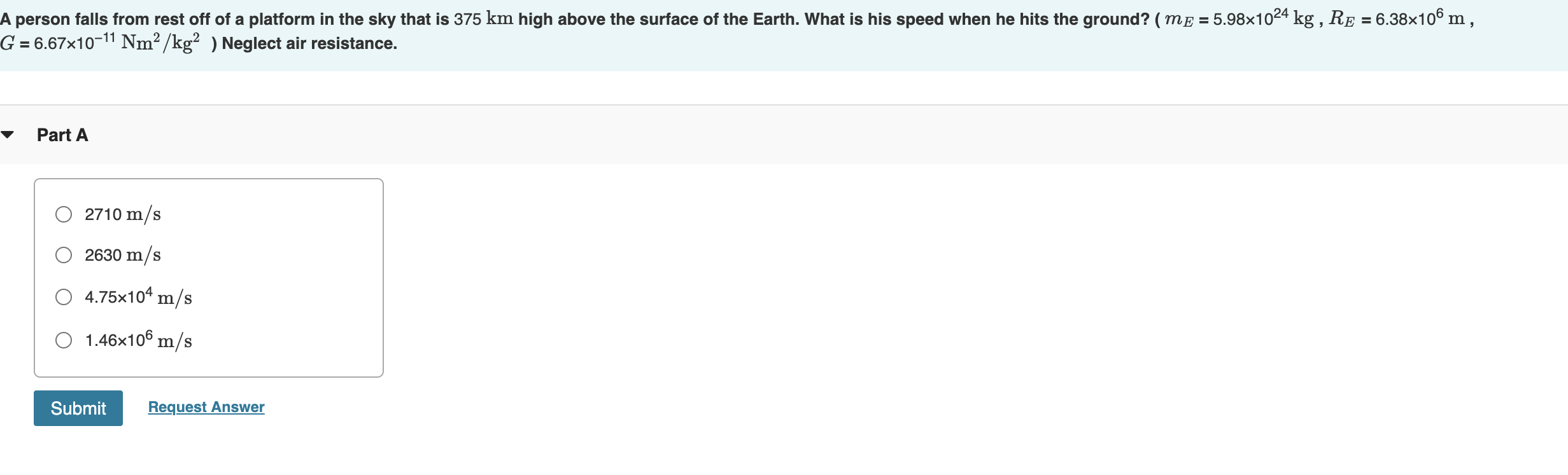 Solved A person falls from rest off of a platform in the sky | Chegg.com