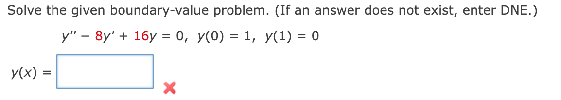 Solved Solve the given boundary-value problem. (If an answer | Chegg.com