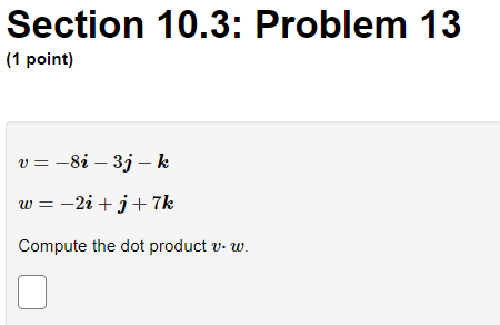 Solved Section 10.3: Problem 13 (1 point) | Chegg.com
