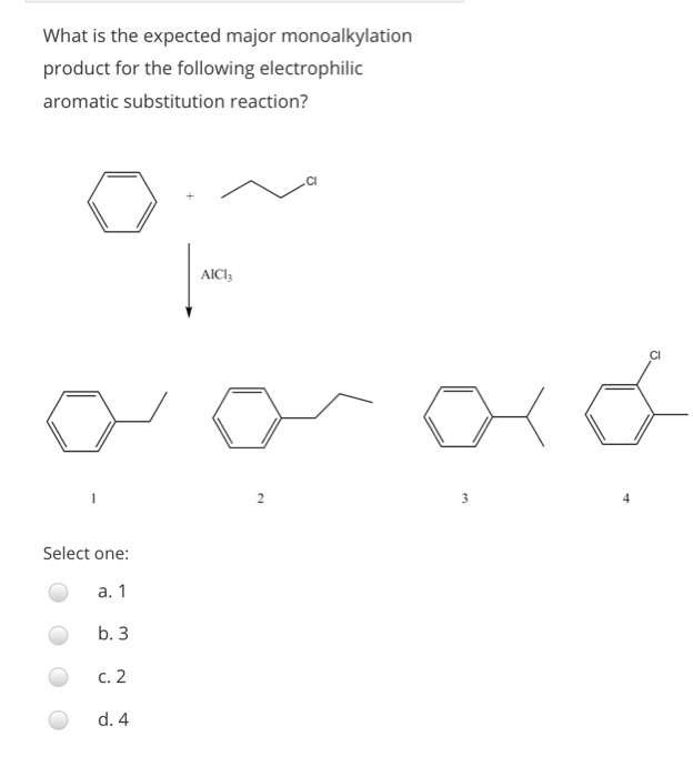 Solved What is the expected major monoalkylation product for | Chegg.com