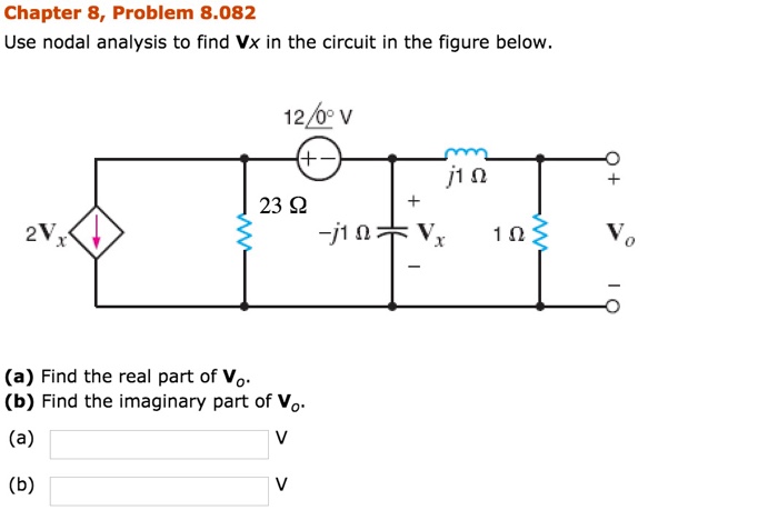 Solved Chapter 8, Problem 8.089 Use mesh analysis to find Vo | Chegg.com