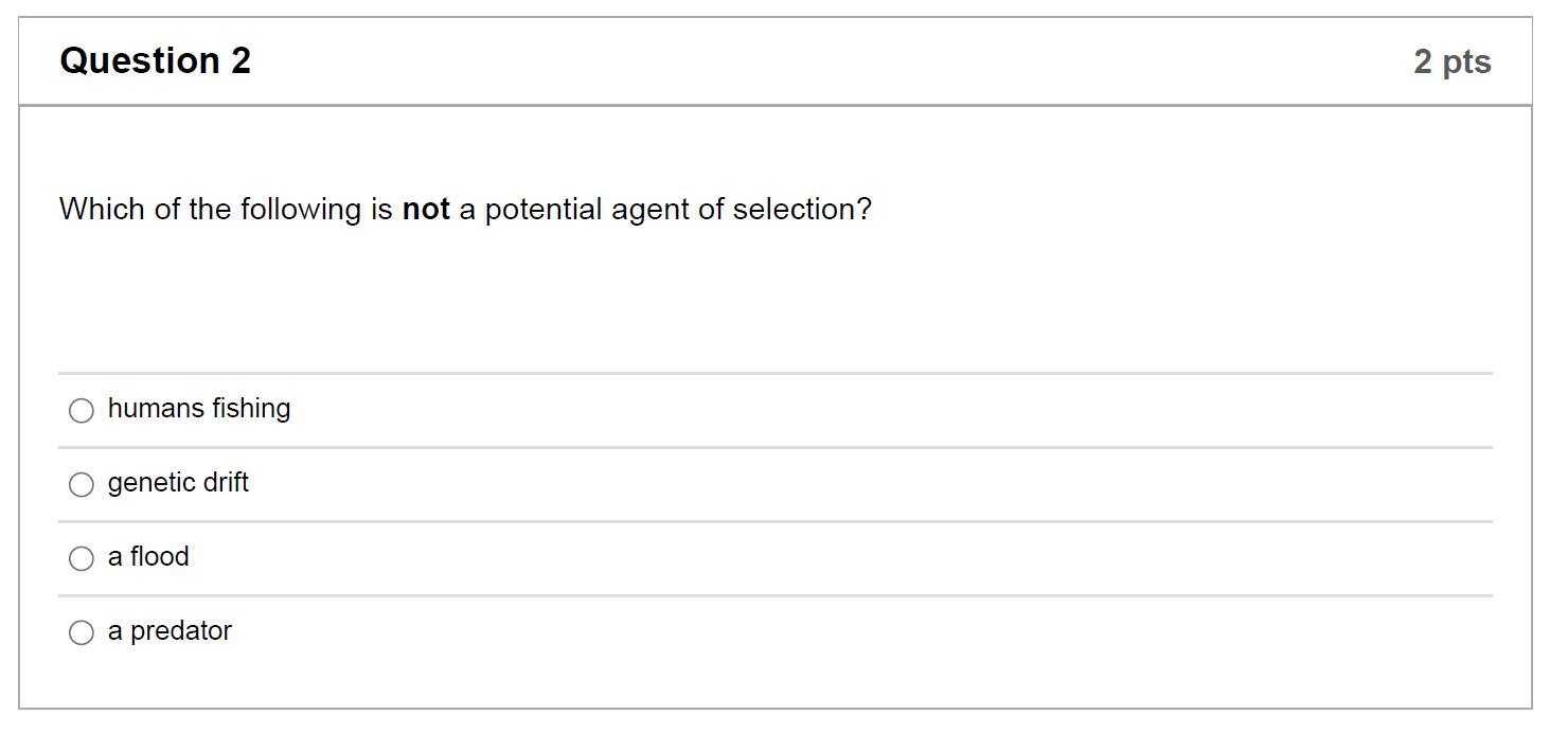 Solved Question 1 2 pts Which of the following is an example | Chegg.com
