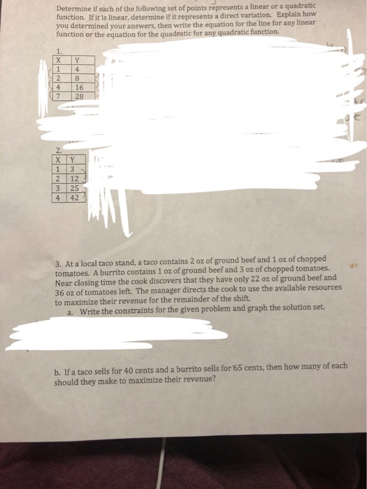 Solved Determine if each of the following set of points | Chegg.com